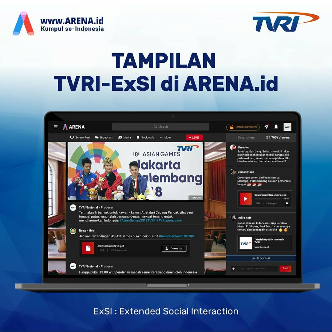 Kerjasama ARENA.id dan TVRI - Sebangsa Network
